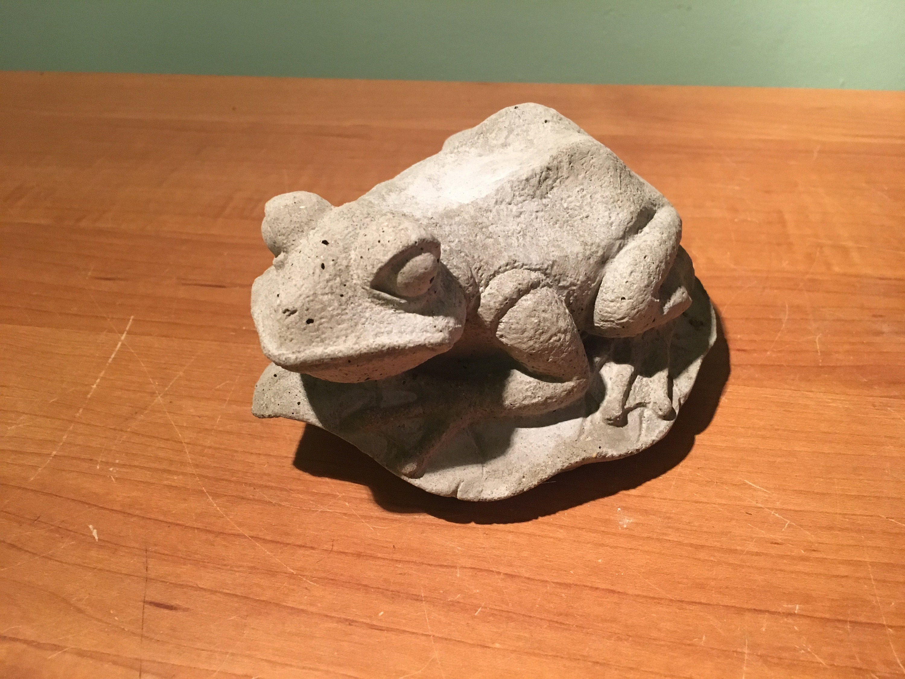 Frog Statue Concrete Frog Figure Cement Statue of Frogs | Etsy