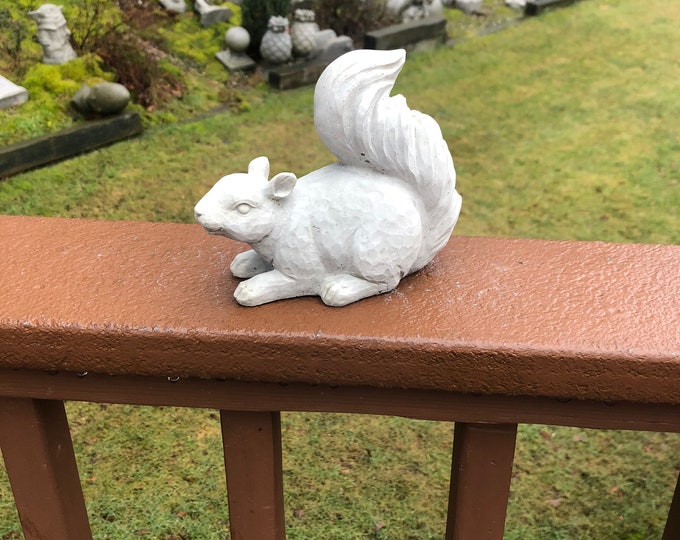 Squirrel Statue, Concrete Squirrel, Home Decor, Garden Decor - Etsy