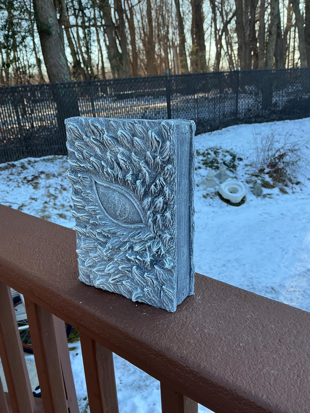 Book Statue, Concrete Book, Solid Cement Book Statue, Home Decor ...