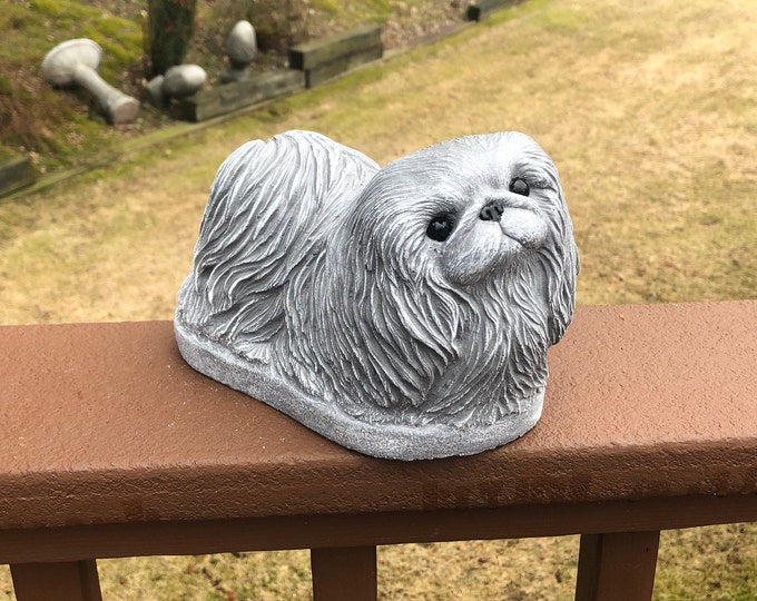 Pekingese Dog Statue Concrete Statue Cement Pekingese - Etsy
