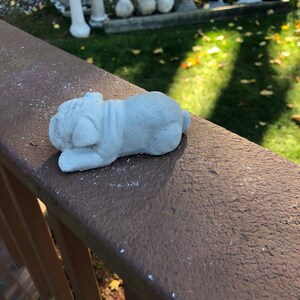 Bulldog Statue, Small Dog Statue, Concrete Cement Bulldog, Small ...