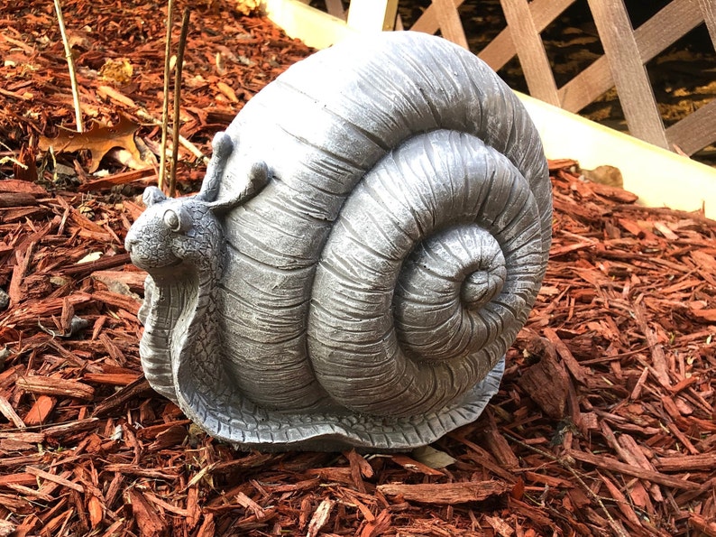 Concrete Snail Statue: Large Garden Decor - Etsy