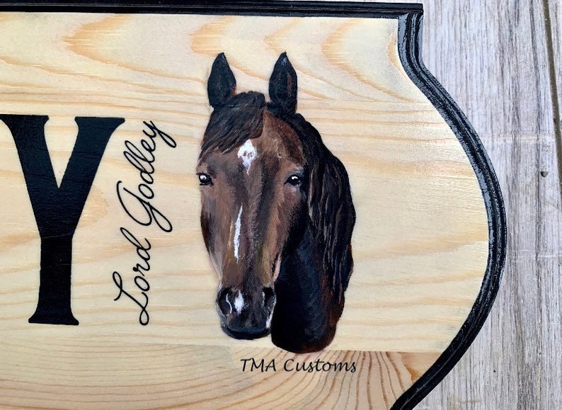 Custom Hand Painted Stall Sign / Horse Gift / Painted Stall | Etsy