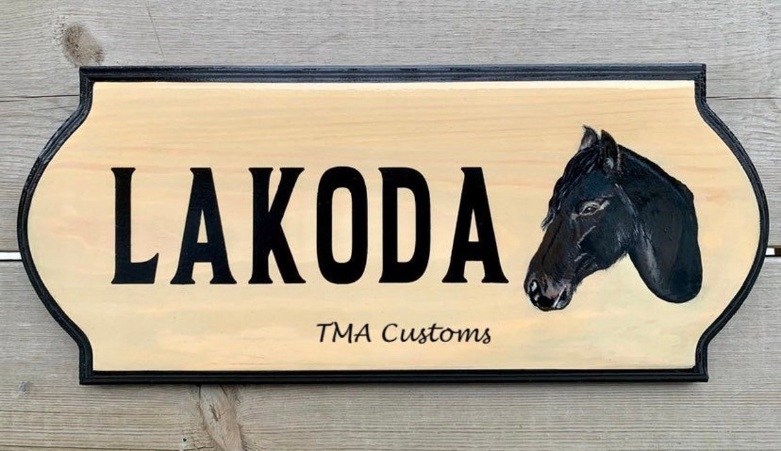 Custom Hand Painted Stall Sign / Horse Gift / Painted Stall | Etsy