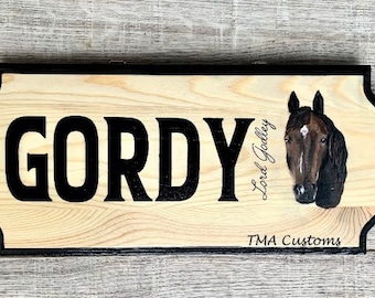 Custom Hand-painted Stall Sign - Etsy