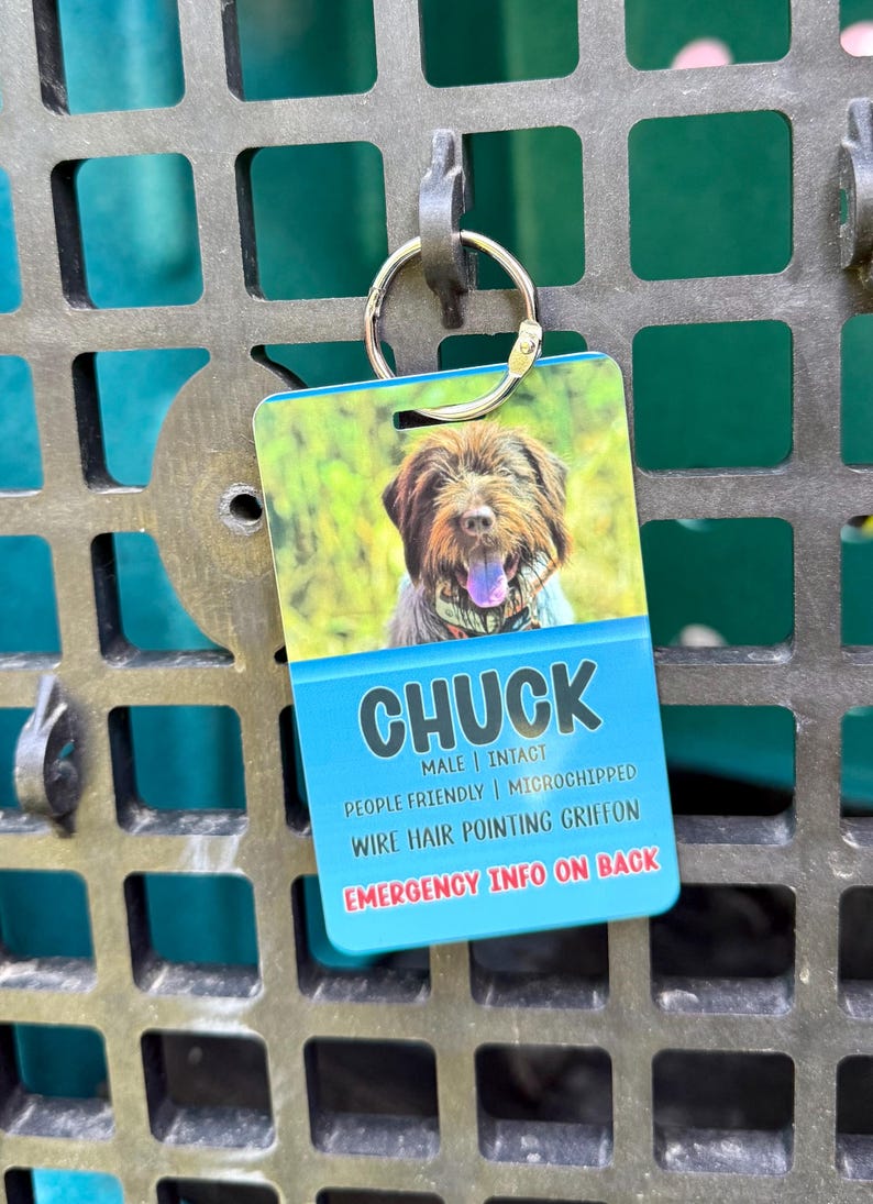 Emergency Crate Kennel Pet Tagss / Ruffland Crate Emergency Card/ - Etsy
