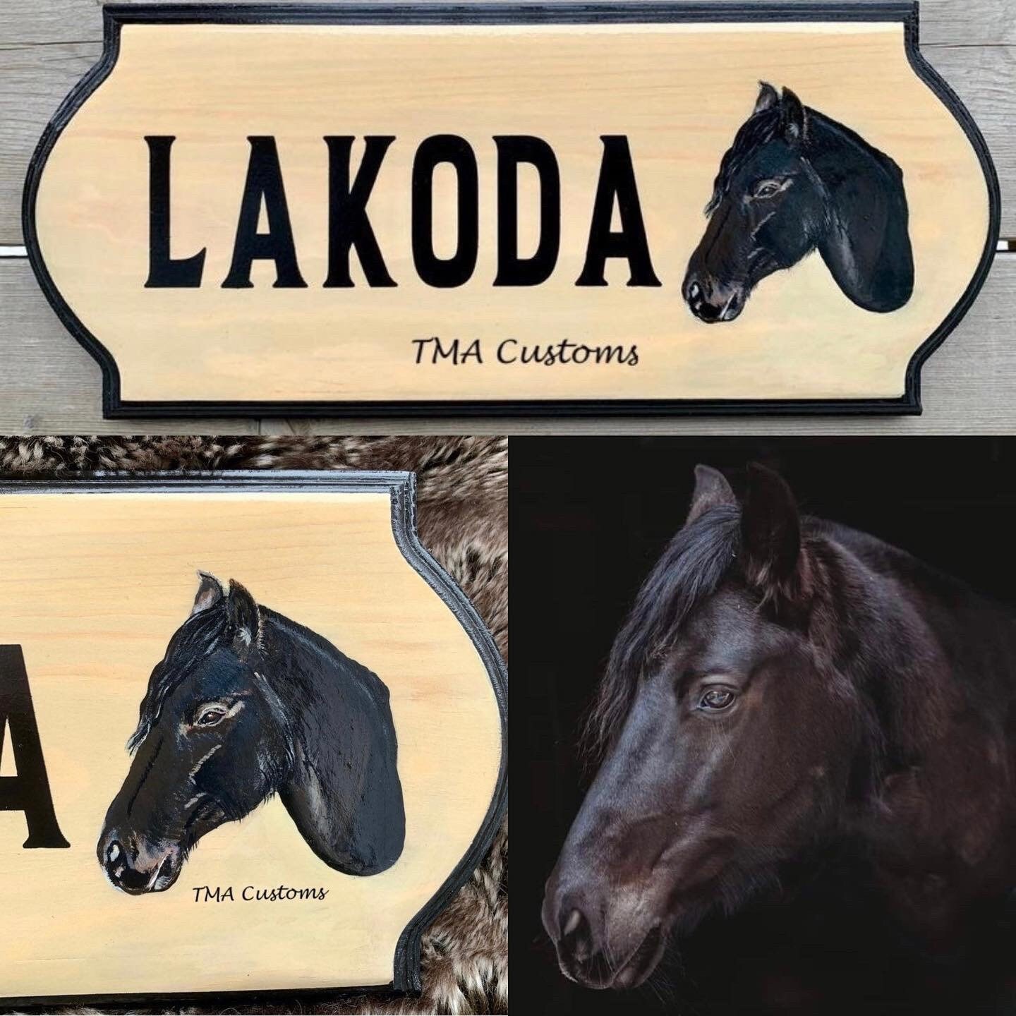 Custom Hand Painted Stall Sign / Horse Gift / Painted Stall Sign ...