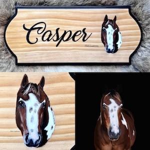 Custom Hand Painted Stall Sign / Horse Gift / Painted Stall Sign ...