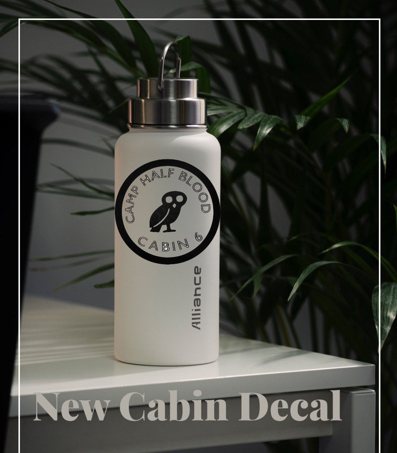 Cabin 3 Car Decal Poseidon White Decal Percy Poseidon Cabin Minimalist ...