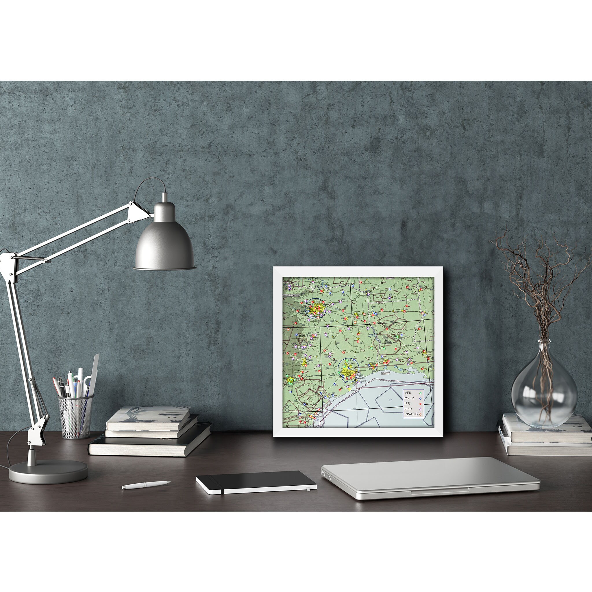 Texas METAR Map Small With 142 Leds with Parts of LA, AR - Etsy