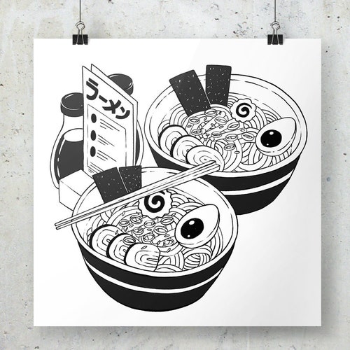 Ramen Print Japanese Ramen Ramen Noodles Art Ramen Poster - Etsy