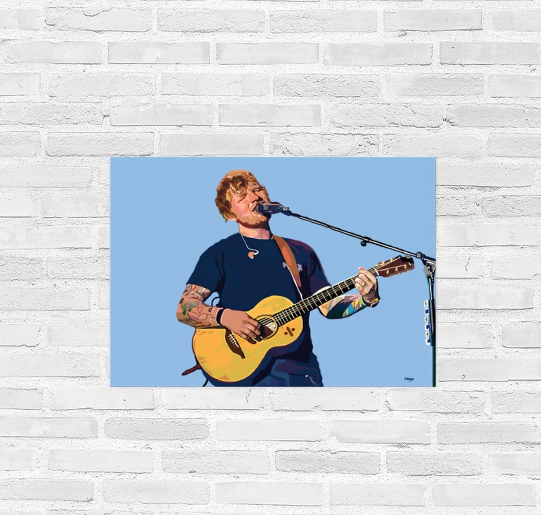 ED Sheeran - Poster Art Print. Instant Download. Digital Painting, Pop ...