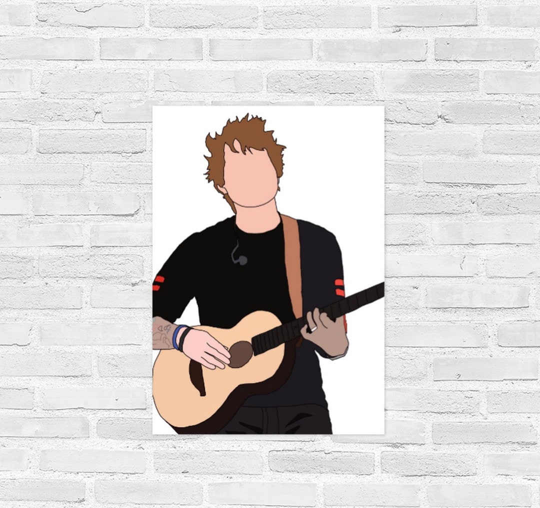 Ed Sheeran. Faceless Digital Instant Art Print Download. Art Print in 3 ...