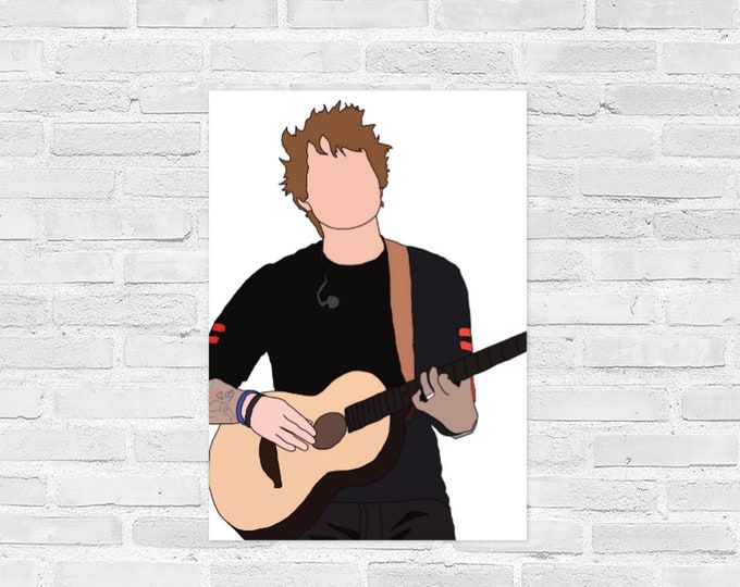 Ed Sheeran. Faceless Digital Instant Art Print Download. Art Print in 3 ...