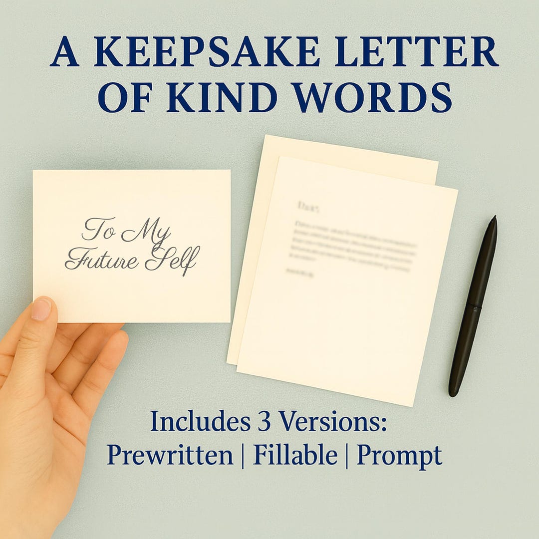 Letter to My Future Self | Printable Keepsake (digital Download) - Etsy