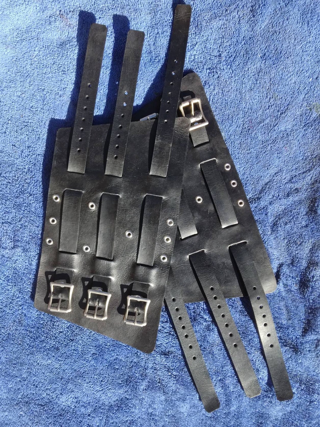 Leather Forearm / Wrist Cuff, Extra Wide. 6" Wide 7 1/2" Long at the ...
