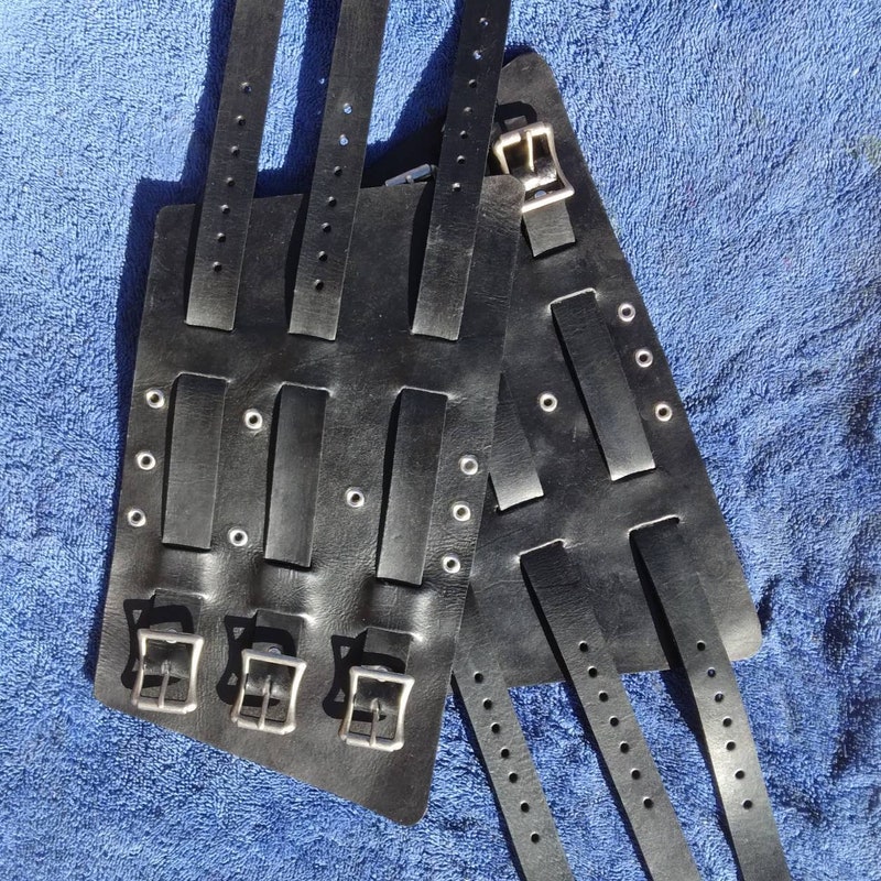 Leather Wrist Cuff - Etsy