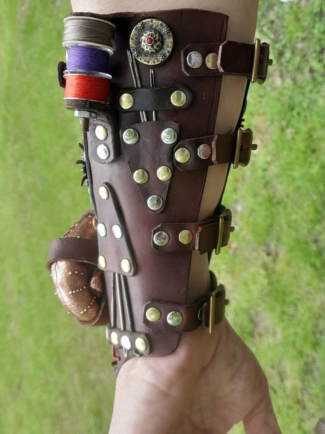 The Steamstress Tool Kit Wrist Bracer / Gauntlet Cuff. for Seamstress ...