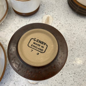 Vintage Denby “potters Wheel” Complete 6 Set Coffee Un- Used, Pristine ...