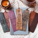 USA HANDMADE Personalized Leather Bookmark - Custom Name Bookmark ...
