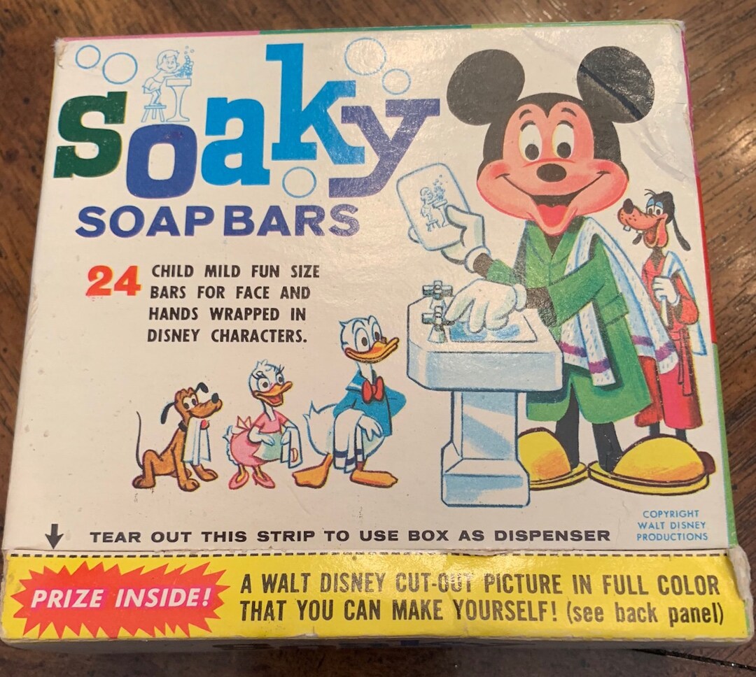 Walt Disney Soaky Soap Bars/vintage - Etsy