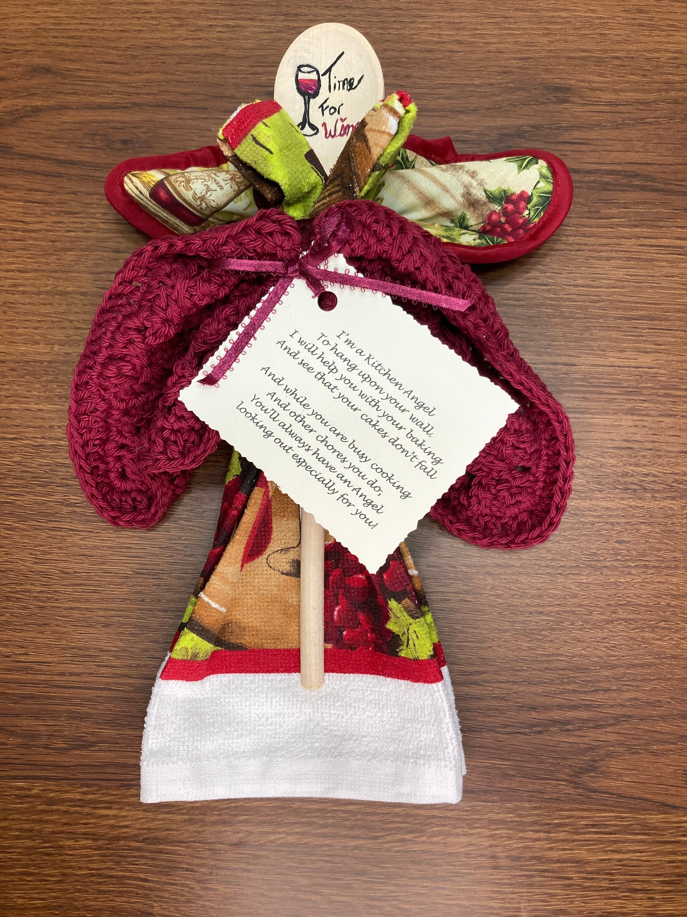 Kitchen Towel Angel Poem Verse