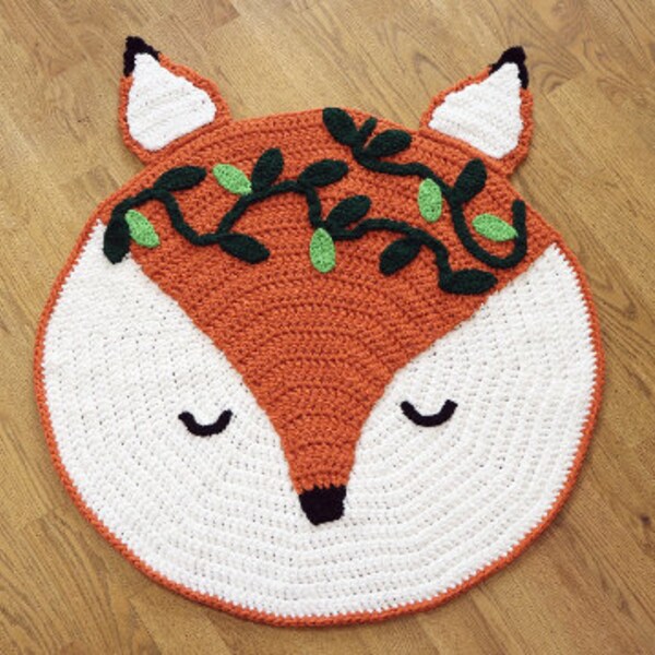 Crochet Fox Rug - Etsy