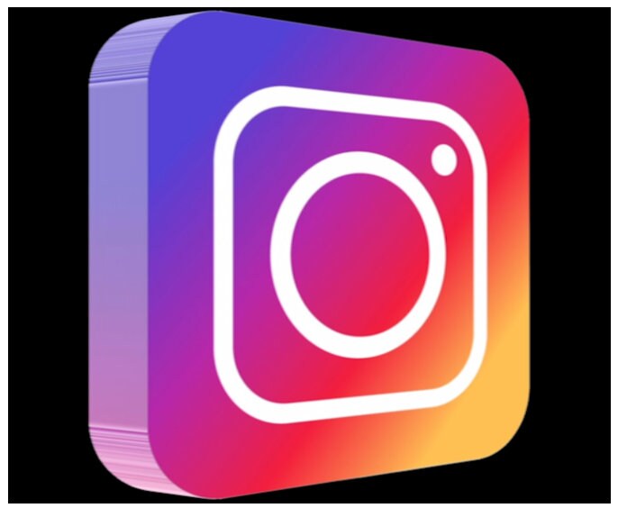 3D Spinning Instagram Logo - Etsy