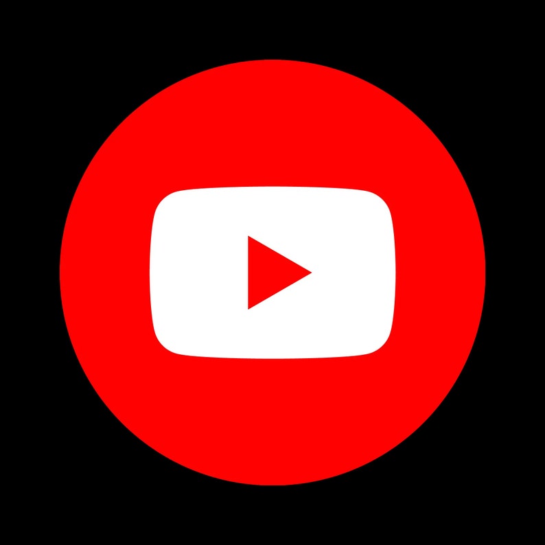 3D Spinning Youtube Logo - Etsy