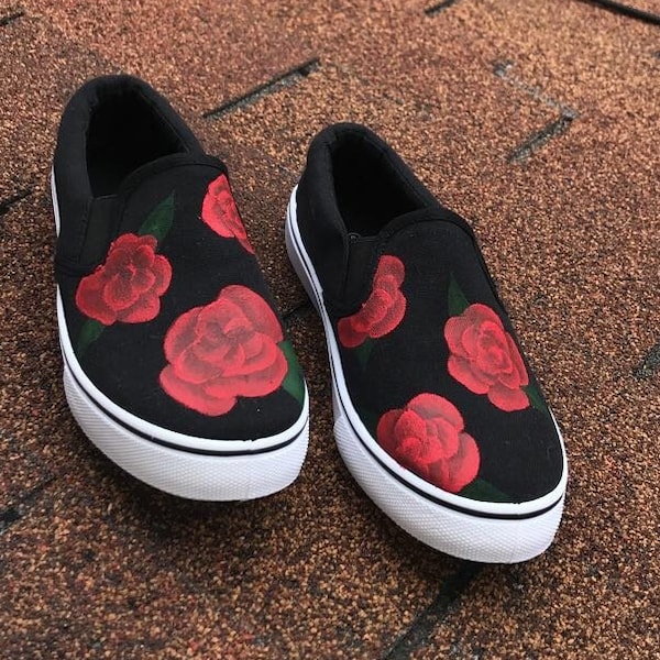 Rose Vans - Etsy