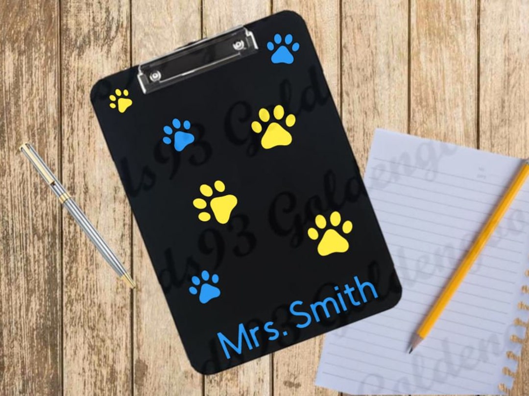 Dog Themed Clipboard - Puppies Paw Prints - Etsy