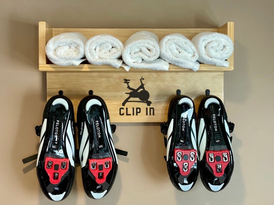 Peloton Inspired Home Cycling Station Shoe Rack Exercise - Etsy