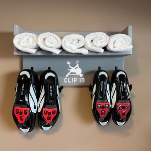 Peloton Inspired Home Cycling Station Shoe Rack Exercise - Etsy