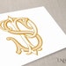 PS or SP Name Initials, Classic Monograms, Wedding Monogram, Duogram ...