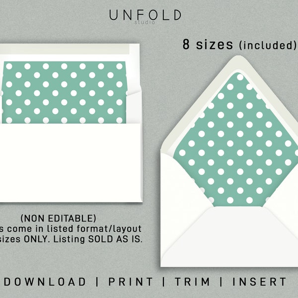 Polka Dot Envelopes - Etsy
