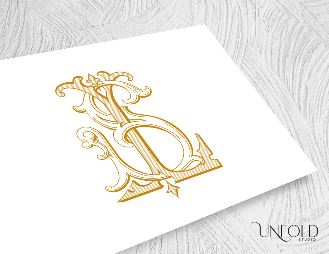 SL or LS Name Initials, Classic Monograms, Wedding Monogram, Duogram ...