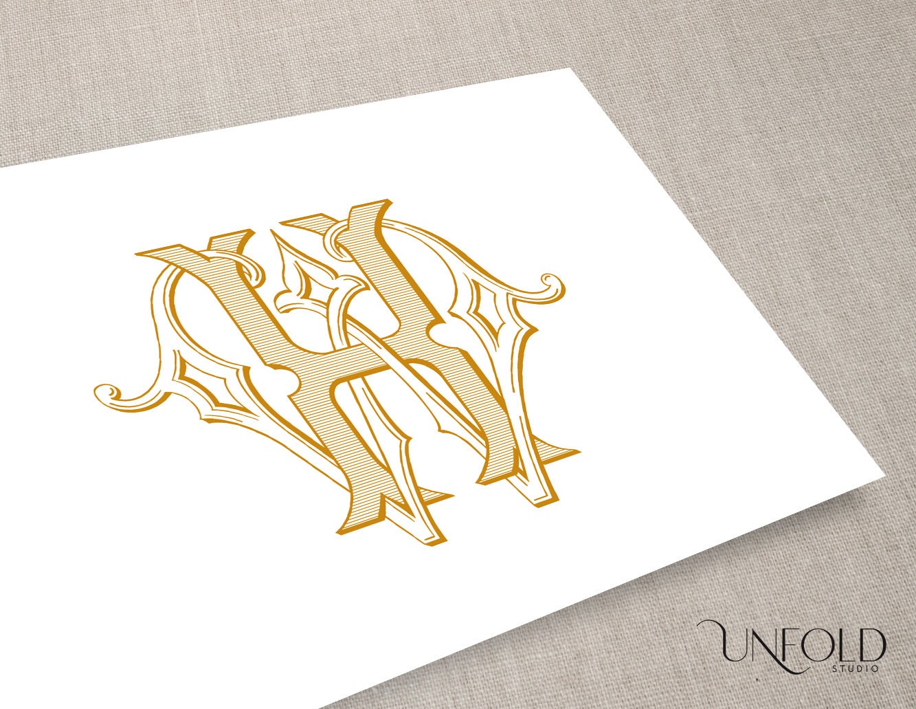 W & H Name Initials, Classic Monograms, Wedding Monogram, Duogram ...