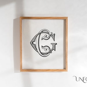 CG or GC Name Initials, Classic Monograms, Wedding Monogram, Duogram ...