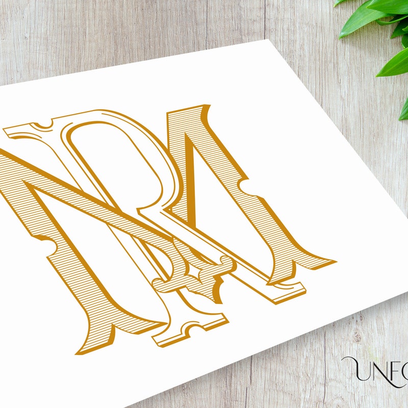 Monogram Letter M - Etsy