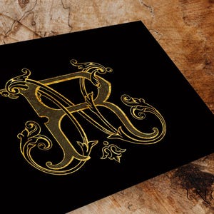 R & N Vintage Monograms, Wedding Monogram, Digital Download, Interwoven ...