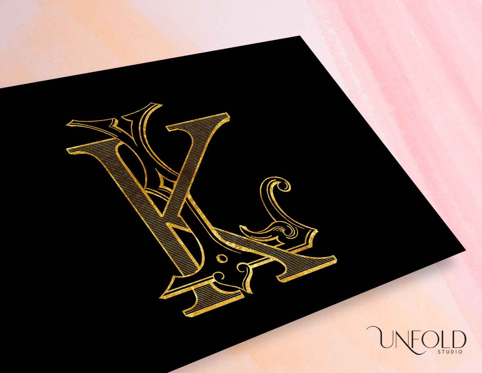 L & K Name Initials Classic Monograms Wedding Monogram - Etsy