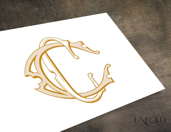 Letter C For Wedding Design Elegant Monogram Letter C Wedding Stock