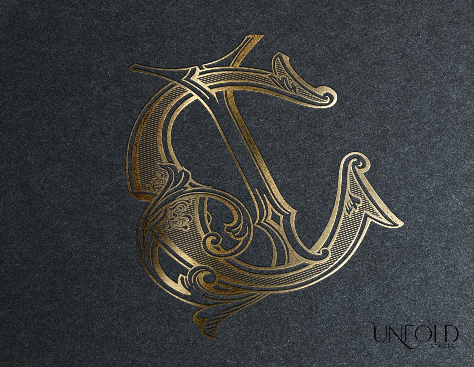 Name Initials Vintage Monograms Wedding Monogram Duogram | Etsy