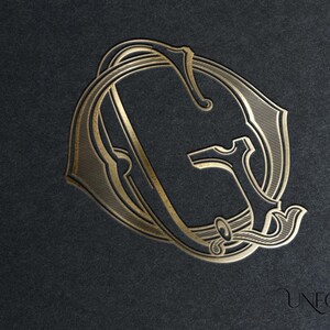 G and Q Interlocking Monograms, Wedding Monogram, Digital Download ...