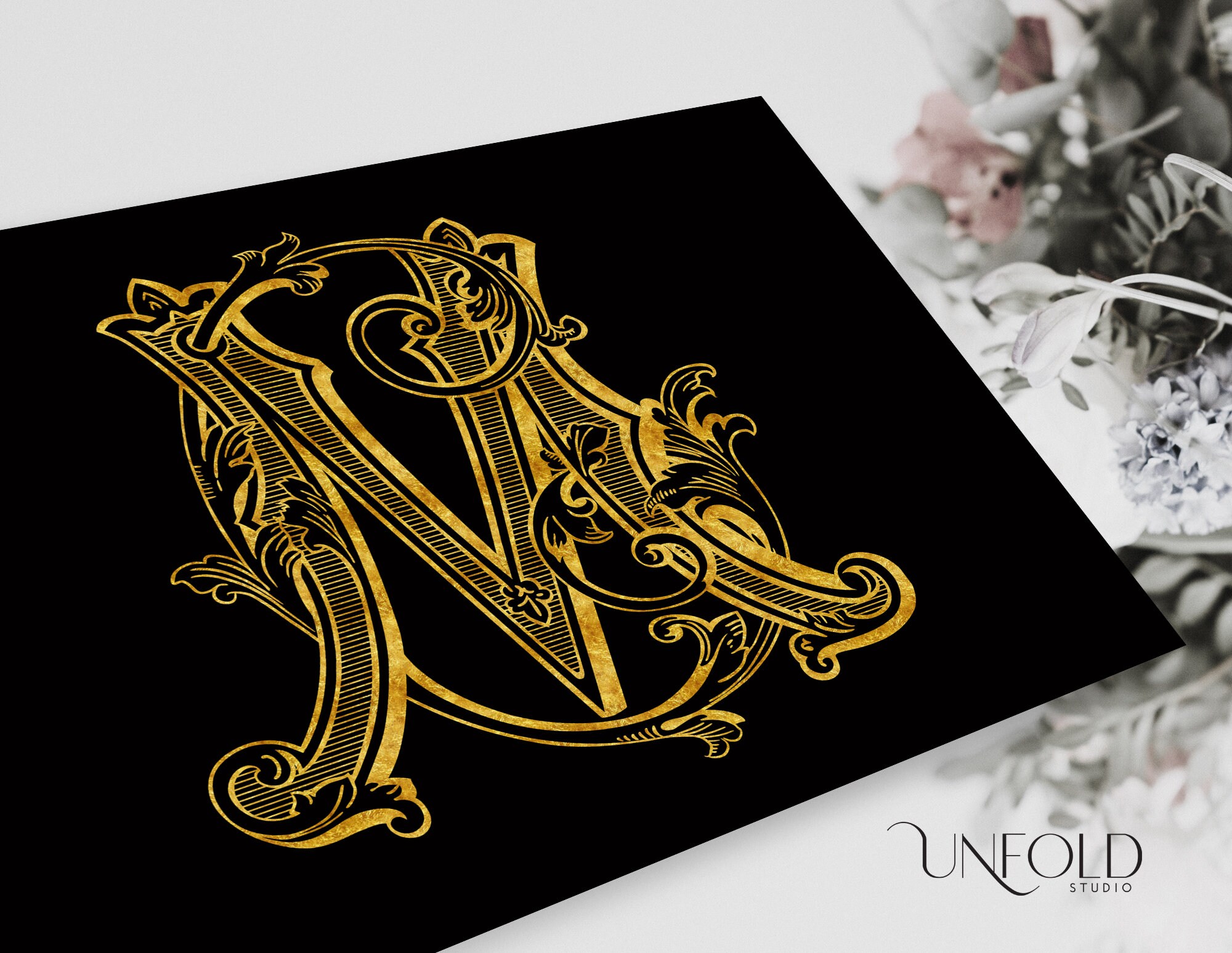 M & C Vintage Monograms Wedding Monogram Digital Download - Etsy
