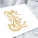 E & J Classic Interlocking Monograms, Wedding Monogram, Digital ...