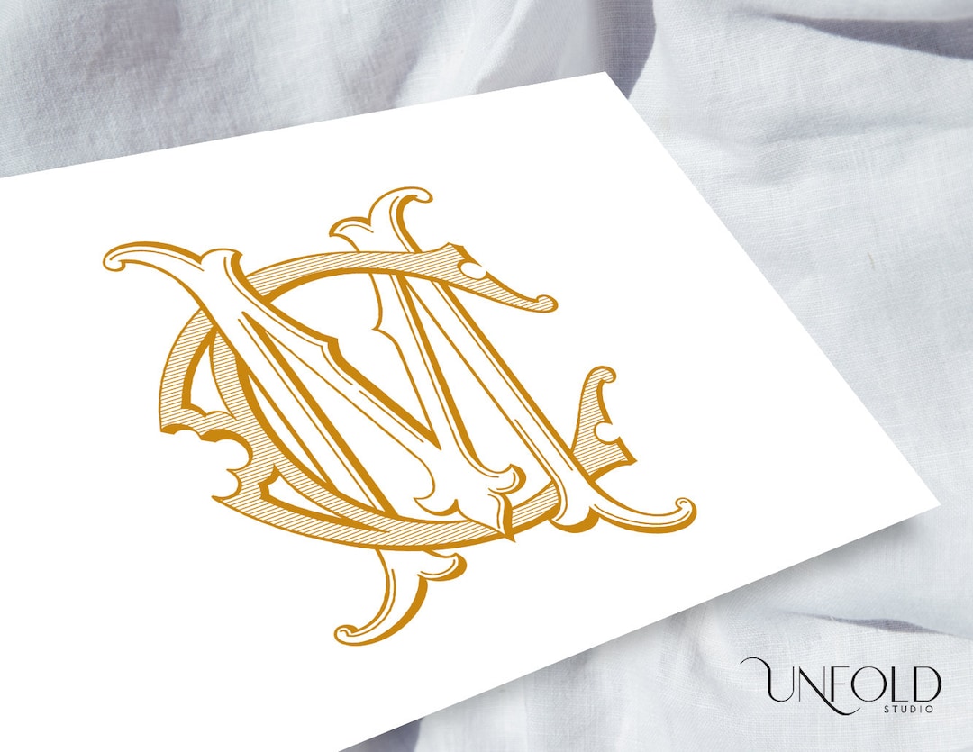 MC or CM Name Initials, Classic Monograms, Wedding Monogram, Duogram ...