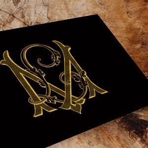 ML or LM Name Initials, Classic Monograms, Wedding Monogram, Duogram ...