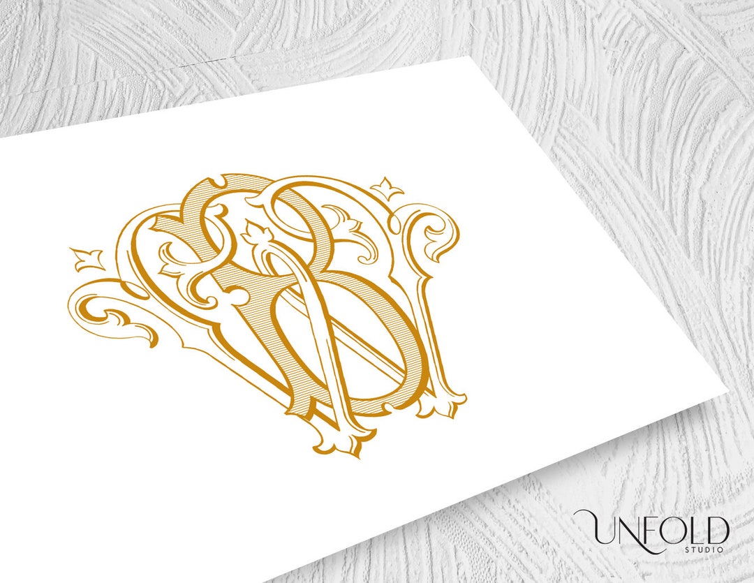 W & B Name Initials, Classic Monograms, Wedding Monogram, Duogram ...