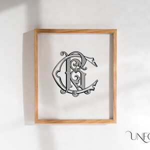 C & R Name Initials, Classic Monograms, Wedding Monogram, Duogram ...